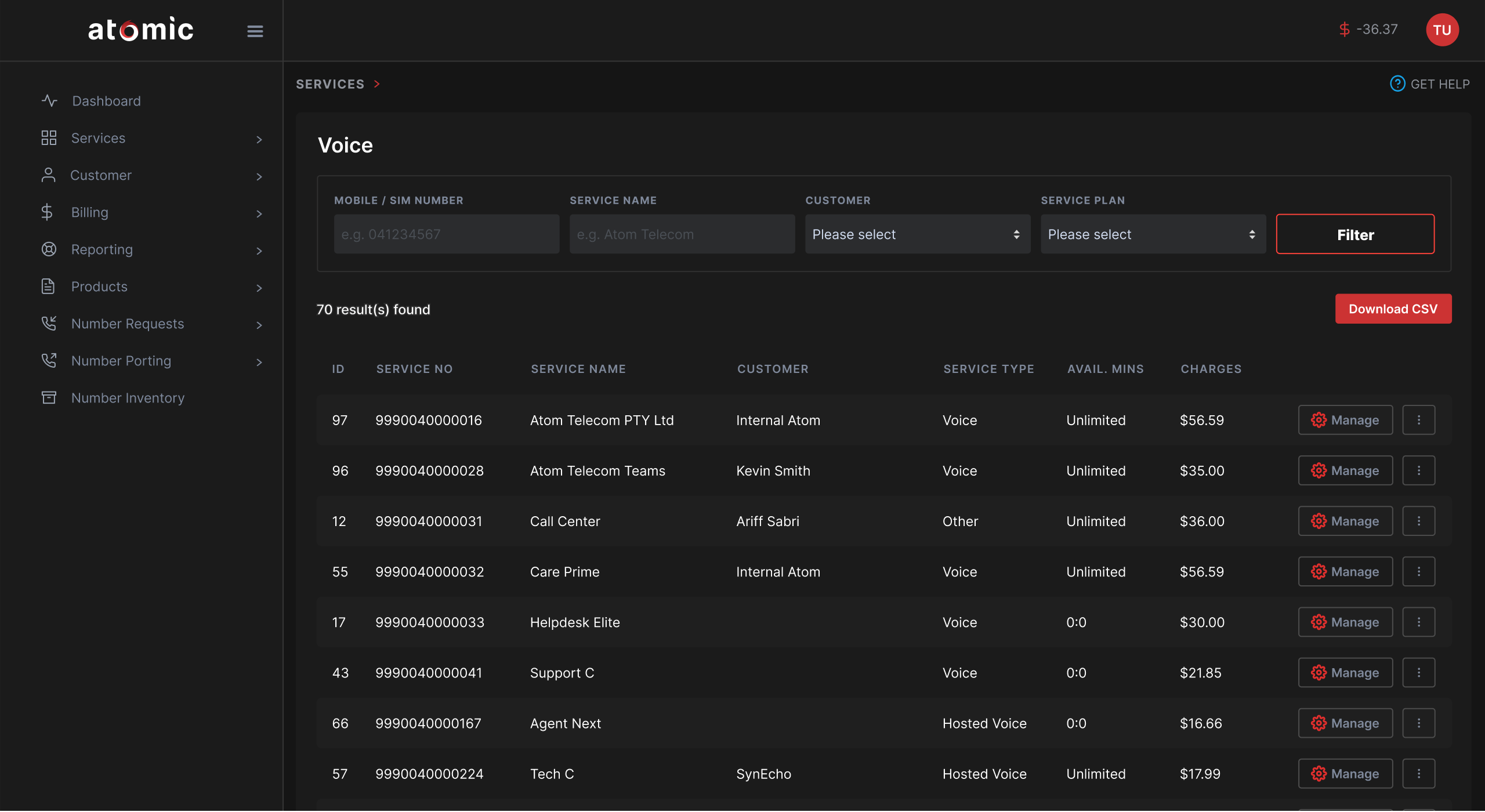 Atom – Unified Comms Platform